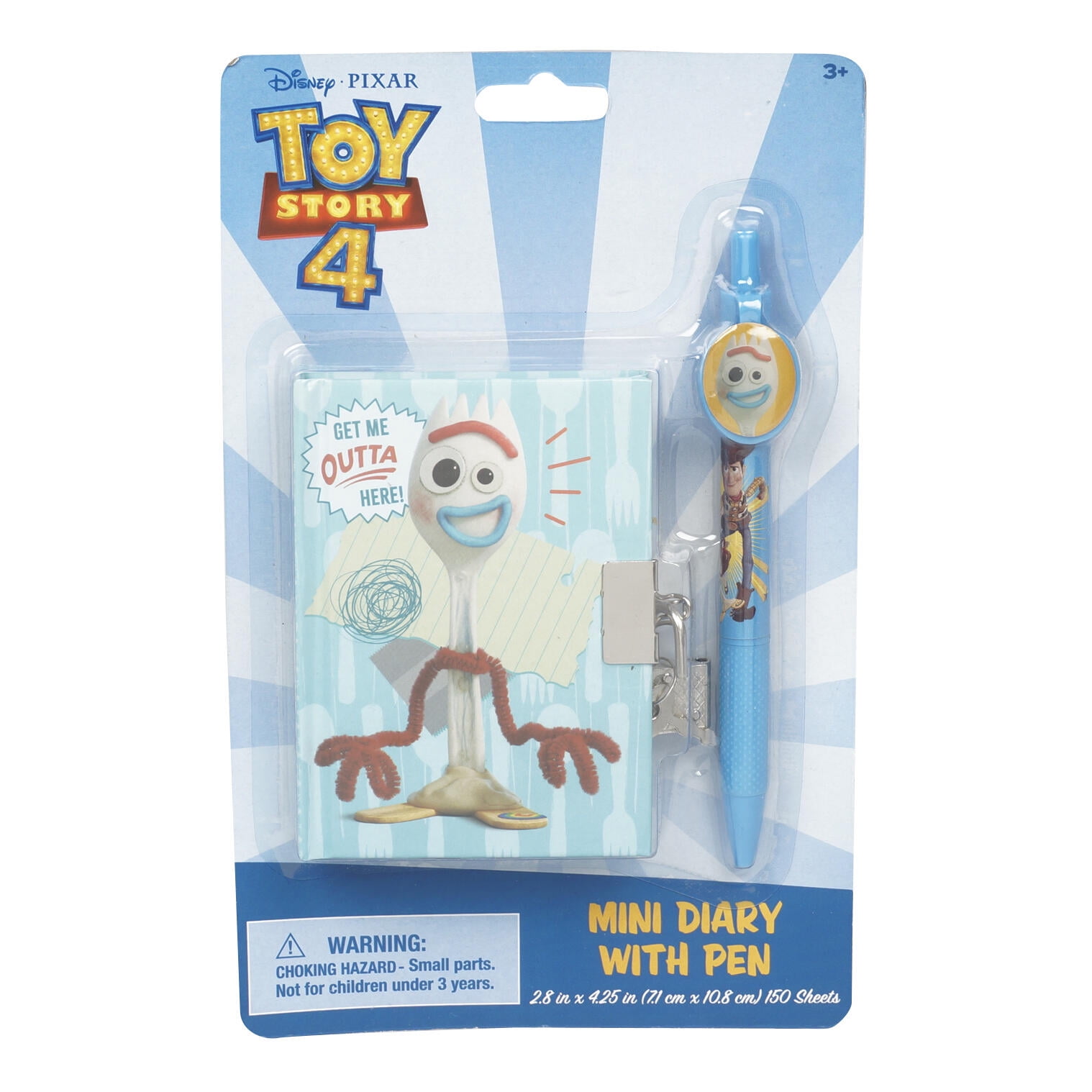 2 Piece Toy Story 4 Mini Diary Set - Walmart.com