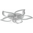 Low Profile Ceiling Fan with Lights,110v Modern Dimmable Flower Shape ...