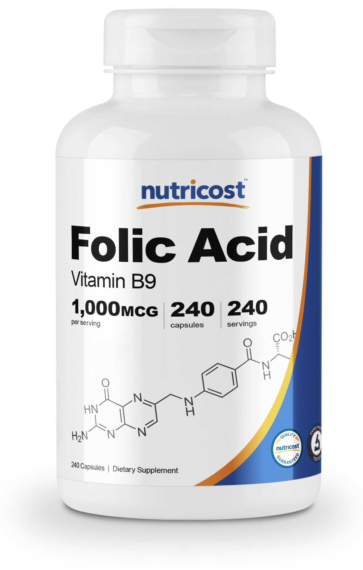 Nutricost Folic Acid Vitamin B9 1000 Mcg 240 Capsules Walmart Nutricost Folic Acid Vitamin B9 1000 Mcg 240 Capsules Walmart
