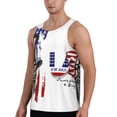 Cauagu Patriotic Skull Art Print Men's Sleeveless Muscle Shirts,Tank ...