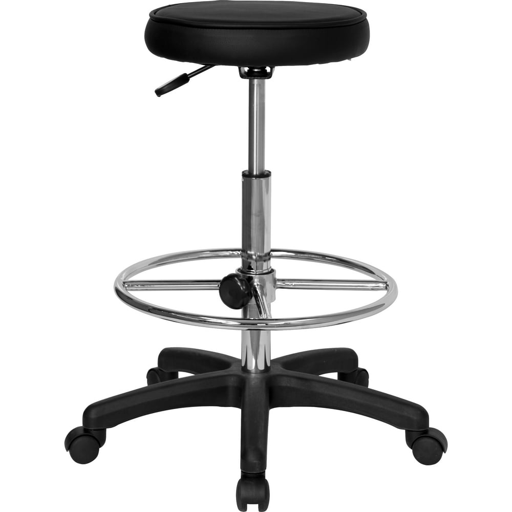 Multi-Function Drafting Stool with Adjustable Foot Ring, Black ...