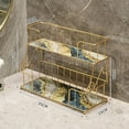2 Layer Bathroom Organizer Rack Shower Shelf Makeup Storage Rack Stand ...