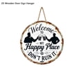 1 Pc Wooden Welcome Sign Set "Welcome to My Happy Place Don't Ruin It ...