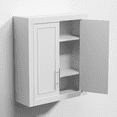 26"x22"x8" Modern Rectangle Wood Wall Mounted Storage Cabinets for ...