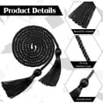 Black 2026 Graduation Cord Bulk Tassel Handfasting Braided Cords ...