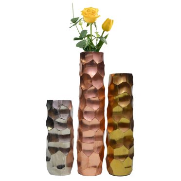 Decorative Ceramic Multi Paned Vase, Modern Style Centerpiece Table ...