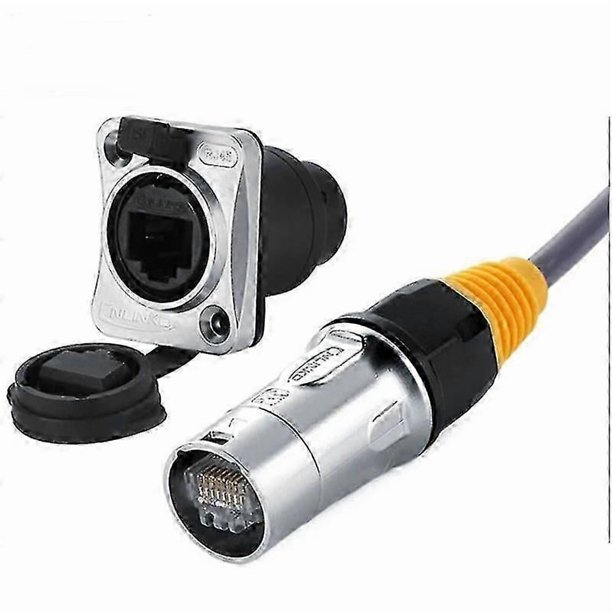 IP67 Network RJ45 Waterproof Connectors / Ethernet RJ45 Waterproof Plug ...