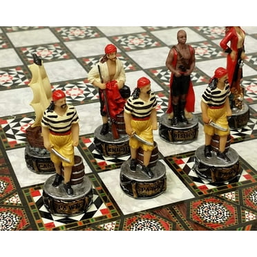 Walmart's Unique Wood Pieces Pirates Vs Royal Navy Pirate Chess Set ...