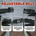19-pocket Brown and Black Heavy Duty Construction Tool Belt, Work Apron ...