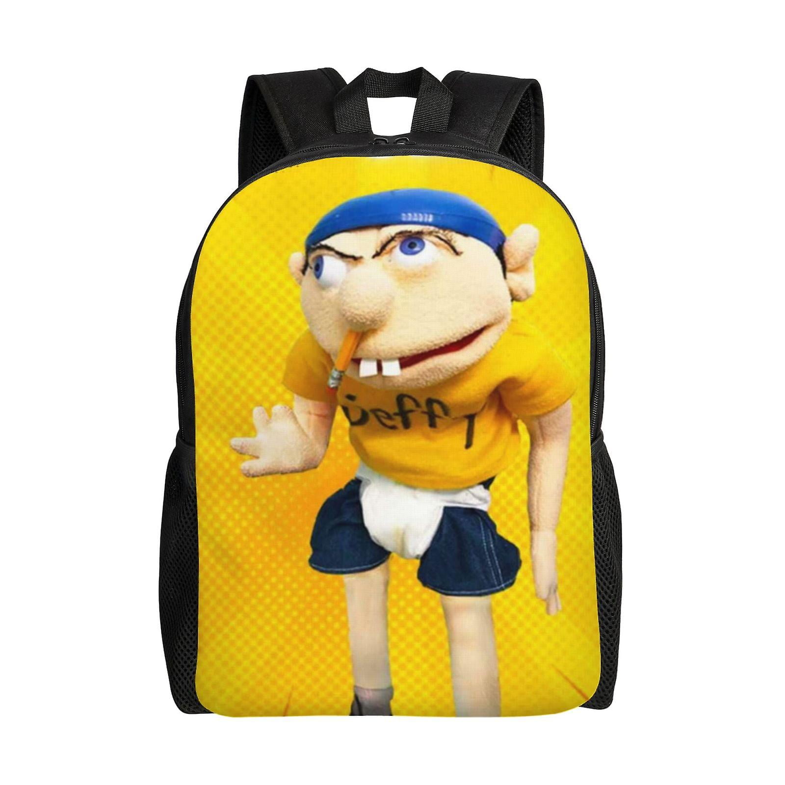 SML Jeffy Puppet Unisex Backpack Laptop School Bag College Student ...