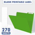 PANDRI Colored File Folders, 270 Pack 1/3 Cut Tab File Folder, 12 ...