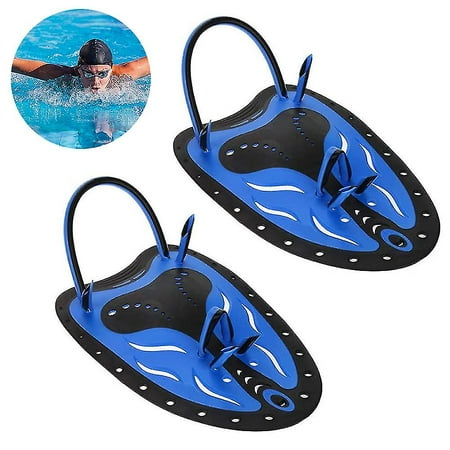 Swim Hand Paddles, Professional Swim Training Paddles Flat Webbed Fin ...