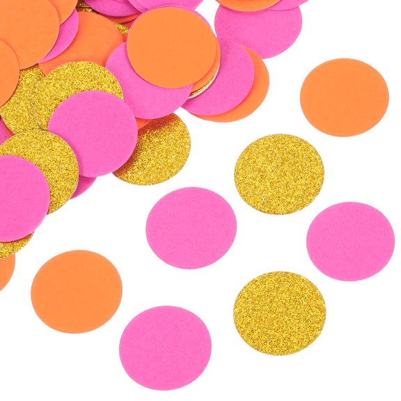 200Pcs Round Confetti Glitter Confetti Table Decor,1.2x1.2Inch,Rose ...