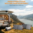 GRECELL 1000W Portable Power Station With 2x 100W Solar Panels, 999Wh Backup Lithium Battery ...
