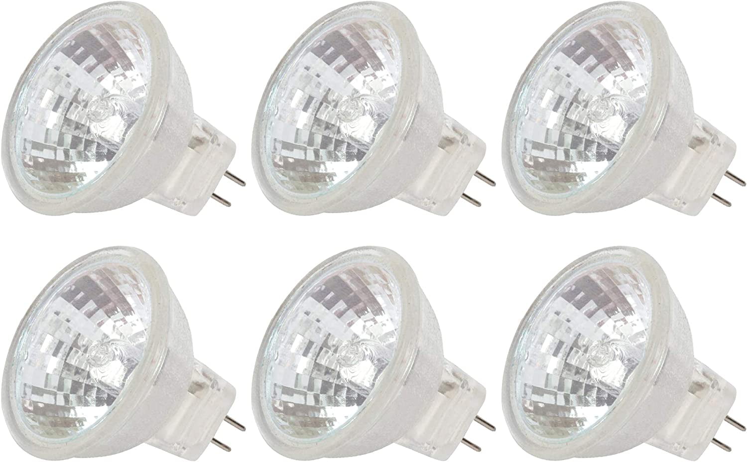 Simba Lighting Halogen MR11 12V 10W Bulbs GU4 2-Pin FTD Cover Glass, 6 ...