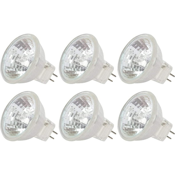 Simba Lighting Halogen MR11 12V 10W Bulbs GU4 2-Pin FTD Cover Glass, 6 ...