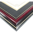 GraduationMall Glossy Cherry Wood Diploma Frame, Gold Trim, Wall ...