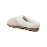 Dearfoams Women's Cable Knit Clog Slippers with Memory Foam and Machine ...