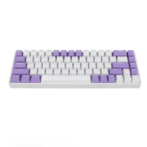 Compact Wired Gaming Keyboard, Portable 68 Keys Mechanical Keyboard Red ...