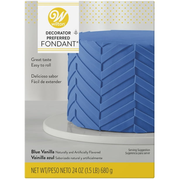 Wilton Decorator Preferred Blue Fondant, 24 oz. Fondant Icing - Walmart ...