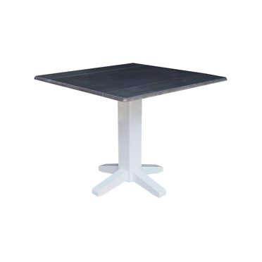 Solid Wood 30 inch Square Dining Table in White - Walmart.com