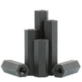 50pcs Black Nylon Double Pass Hexagonal Spacer Post M3x12mm - Walmart.com