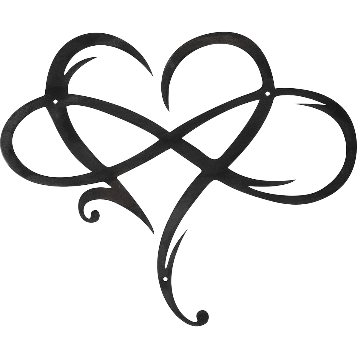 Sutowe Infinity Heart Wall Decor Unique Infinity Heart Shaped Wall Sign ...