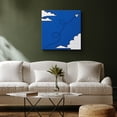 Canvas Print Wall Art Paper Airplane in Sky Print Minimalist Cloud ...