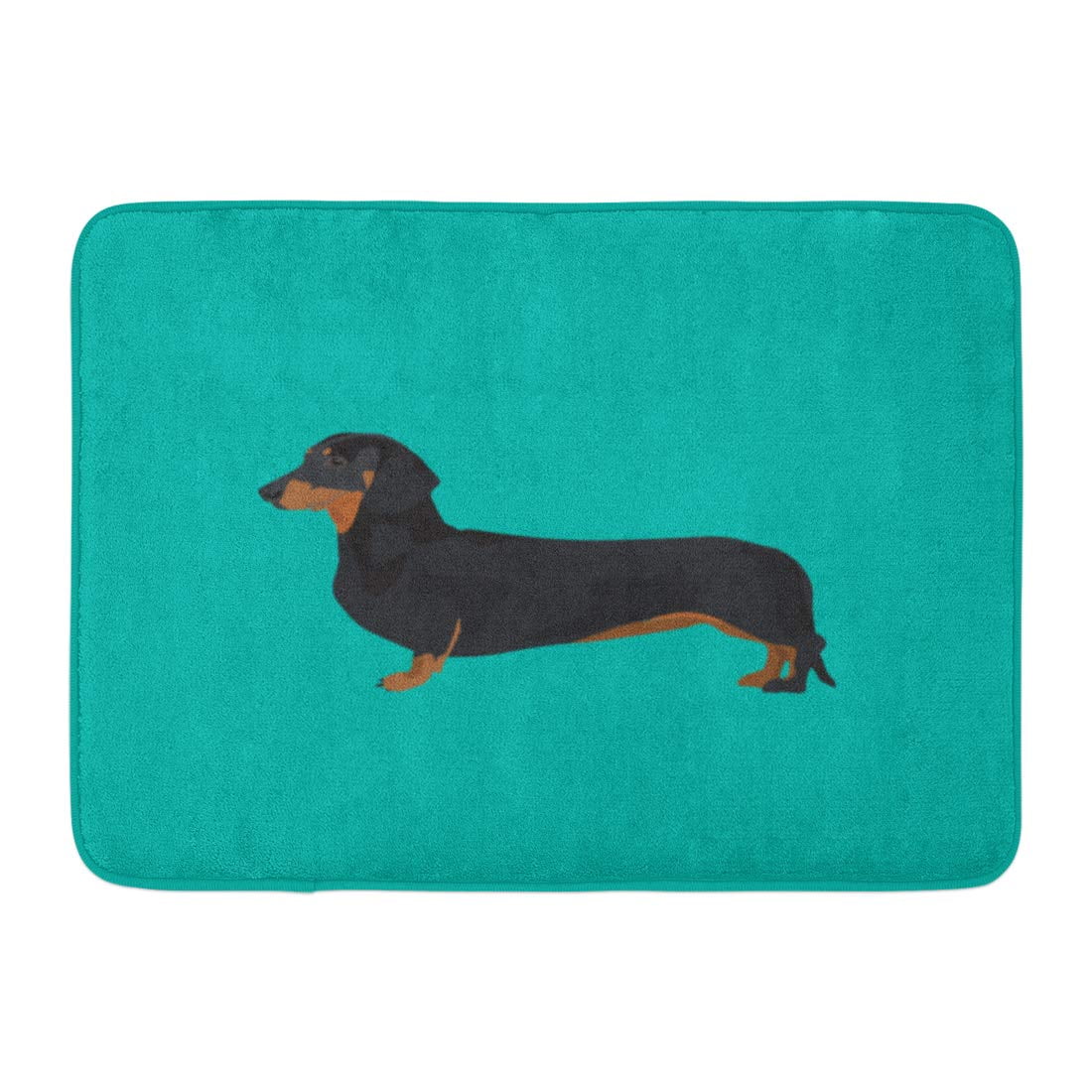 SIDONKU Brown Weiner Dachshund Dog Colorful Black Breed Canine Cartoon ...