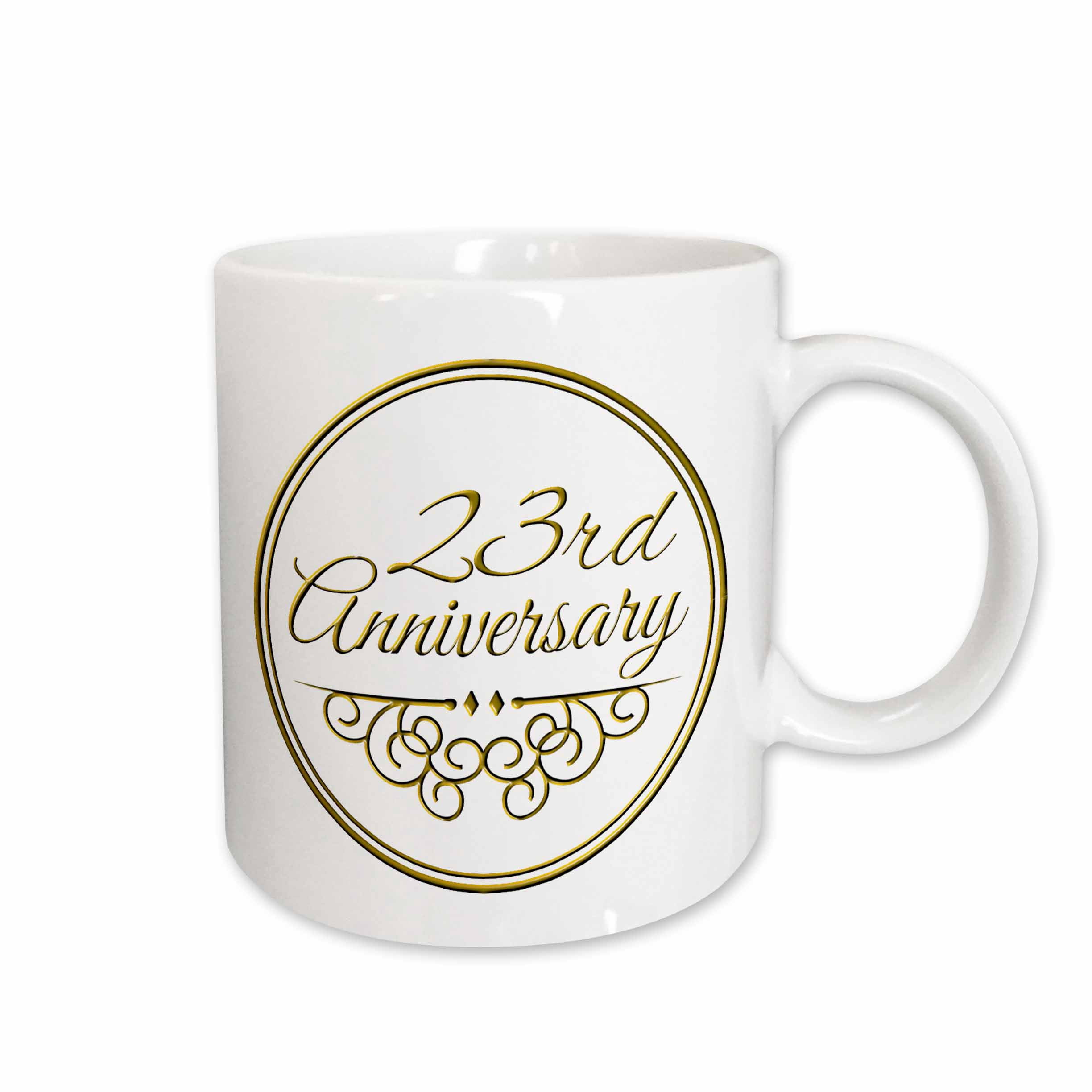 3dRose 23rd Anniversary Gift Gold Text For Celebrating Wedding 3dRose 23rd Anniversary Gift Gold Text For Celebrating Wedding
