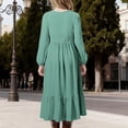 Coerni Girls Summer Flowy Maxi Dress Puffy Long Sleeve Crewneck Dress A ...
