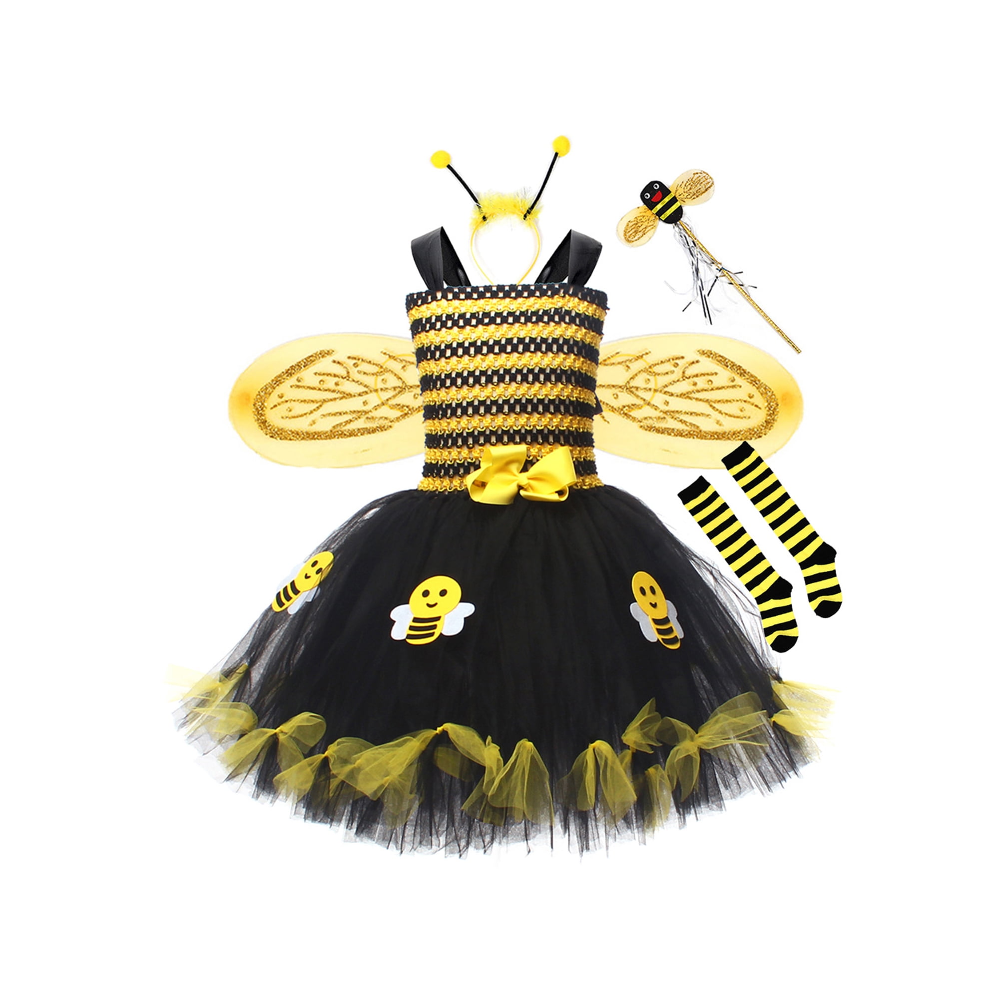 Click here for Nituyy Girls Cosplay Bee Costume Sleeveless Tulle... prices