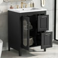 LHYY 24" Bathroom Vanity with Sink,Bathroom Vanity Cabinet with Two ...