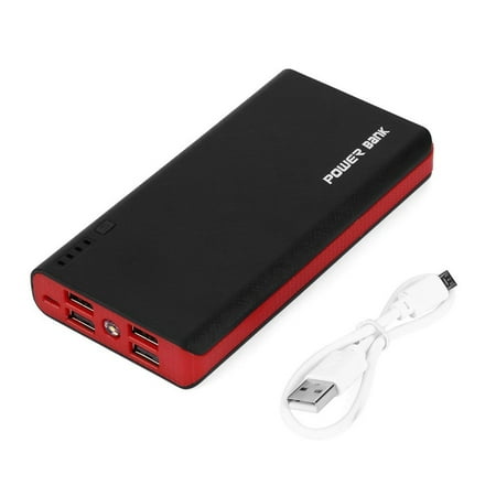 Universal 8000mAh Portable Power Bank 4 USB Ports Power Supply For ...