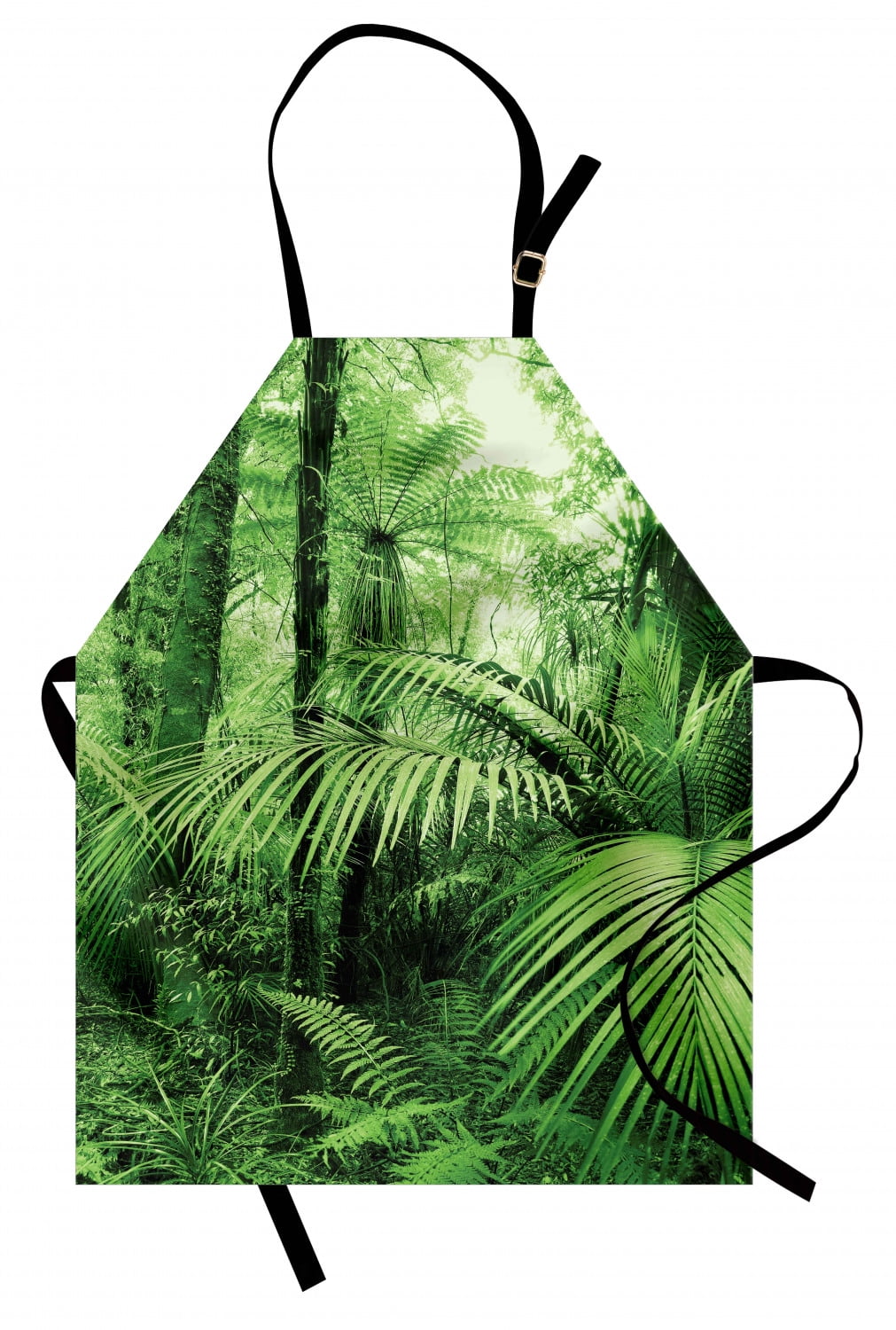 Rainforest Apron Palm Trees and Exotic Plants in Tropical Jungle Wild ...