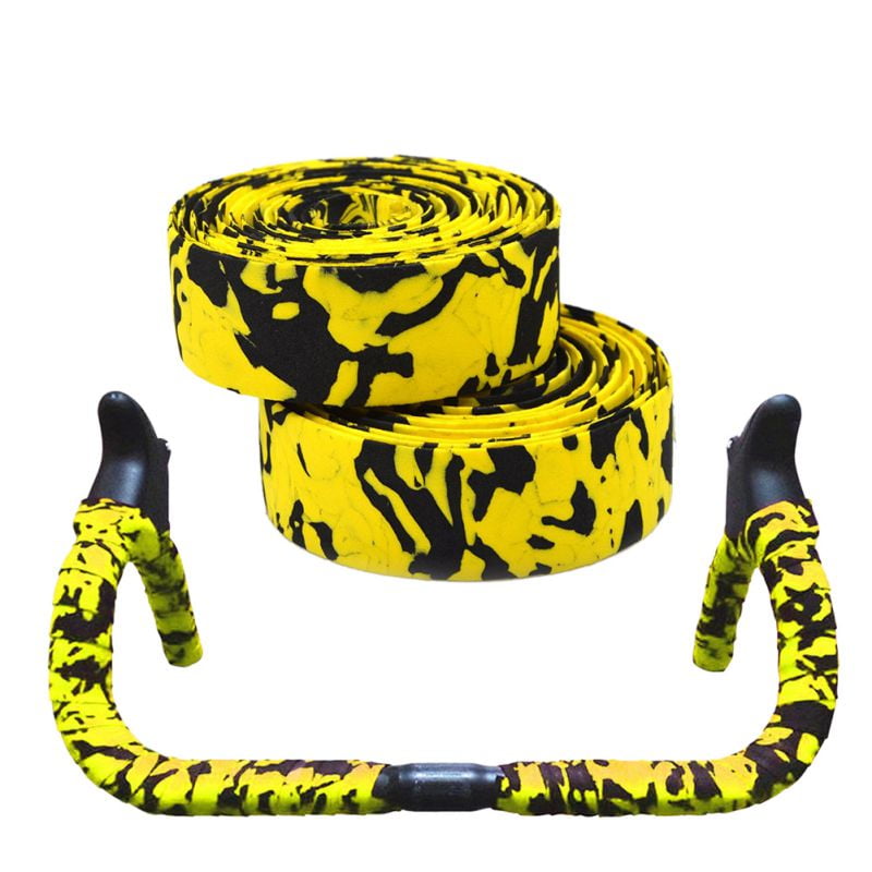Road Cycling Sports Bicycle Handlebar Wrap Tape With 2 Bar Plugs ...