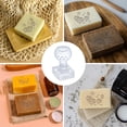 1pc Clear Acrylic Soap Stamps with Big Handles DIY Soap Molds Supplies ...