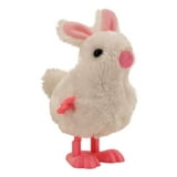 Wind-Up Jumping Chick and Bunny (4 in tall) Hopping Soft Plush Animal ...