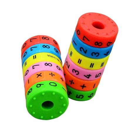Dalazy Magnetic Mathematics Learning Cylinder Numbers Toys Kindergarten ...
