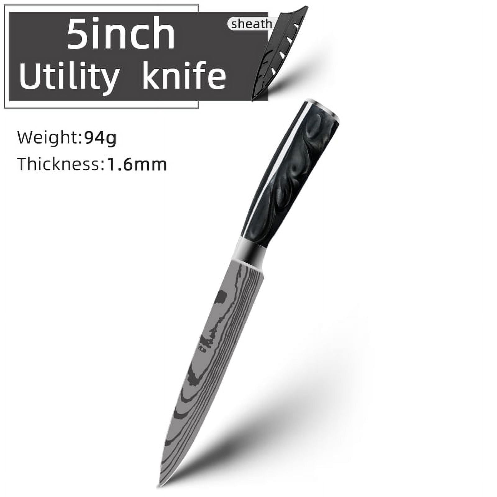 Click here for Myvit 5 Inch Utility Knife Damascus Laser Kitchen... prices