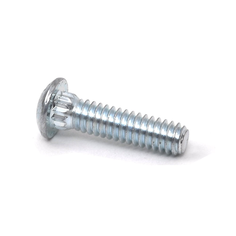 1/4 Inch x 20 x 1 Inch Slotted Rib Neck Track Bolts ZP (10 QTY ...