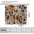 Abstract Leopard Curtains, Tropical Natural Brown Palm Leaves ...