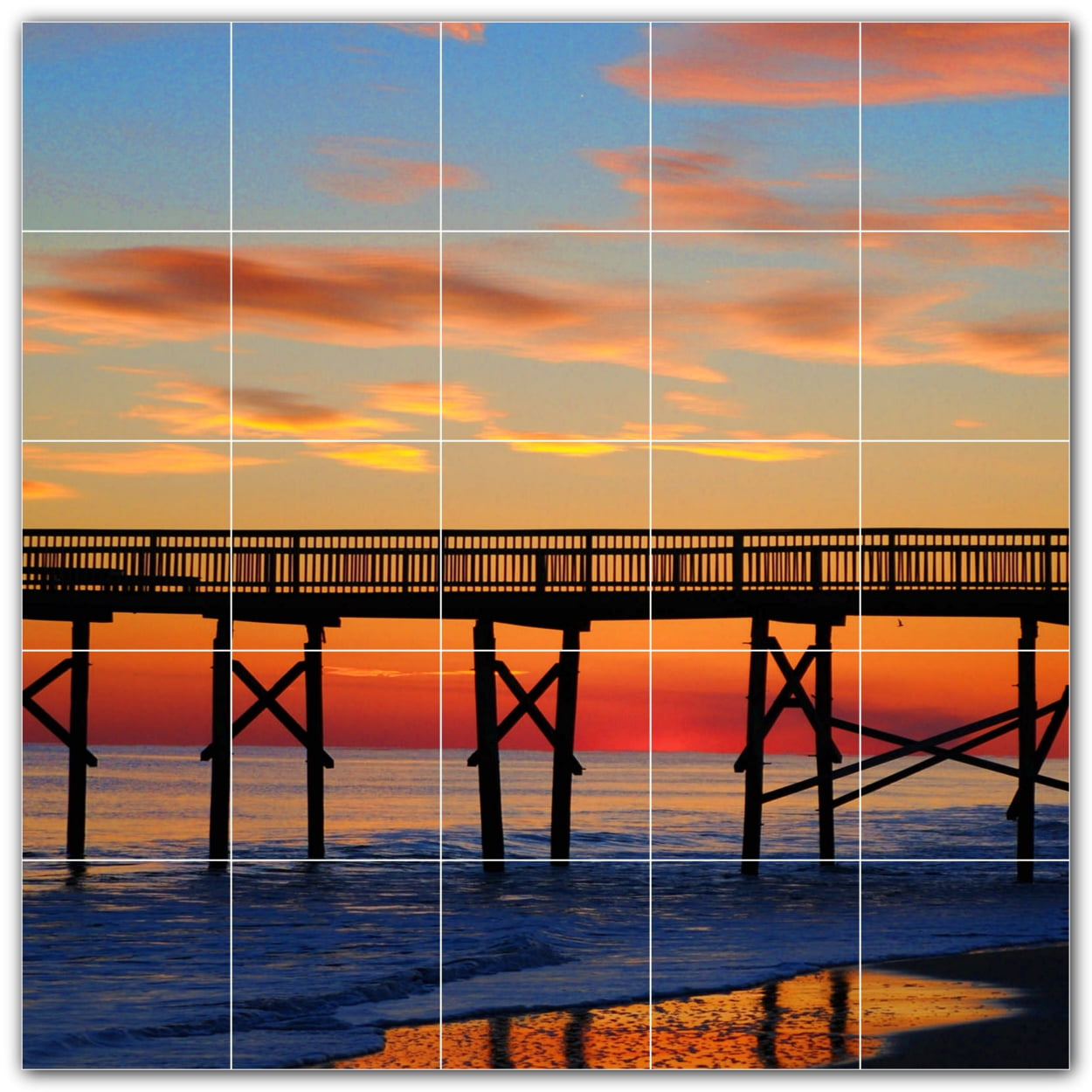Picture-Tiles.com: Bridge Ceramic Tile Wall Mural WAL500265-55M. 30"W x ...