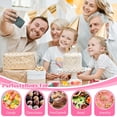 50 Plastic Circle Box With Lid Clear Small 3'' Round Cube Organizer ...