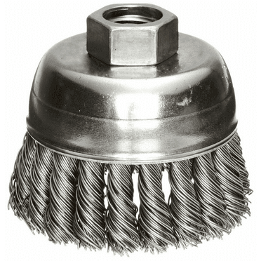 Dewalt Accessories DW4910 3in. Knotted Steel Cup Wire Brush - Walmart.com