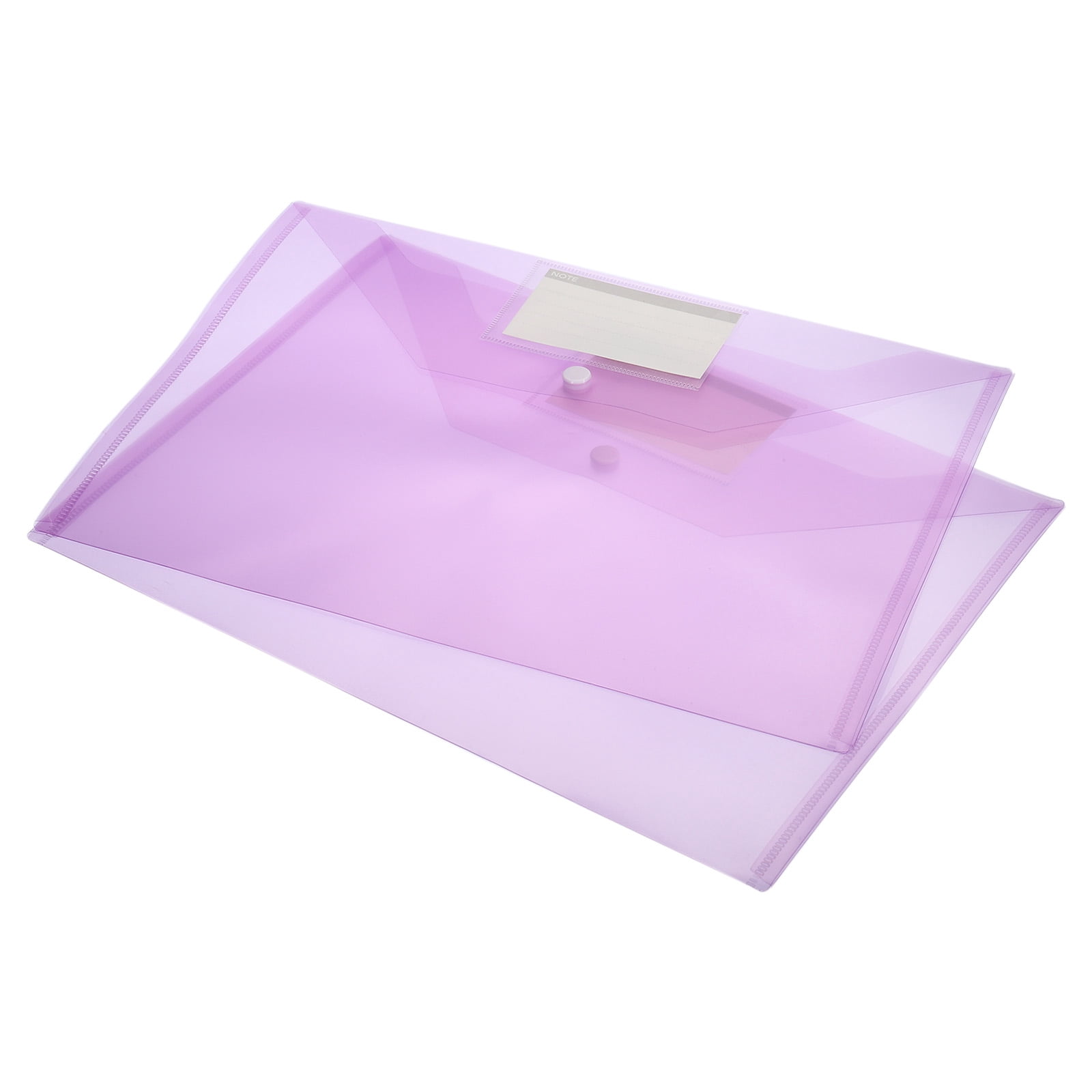 Uxcell A4 Plastic Envelopes Folder with Snap and Label File Folders ...