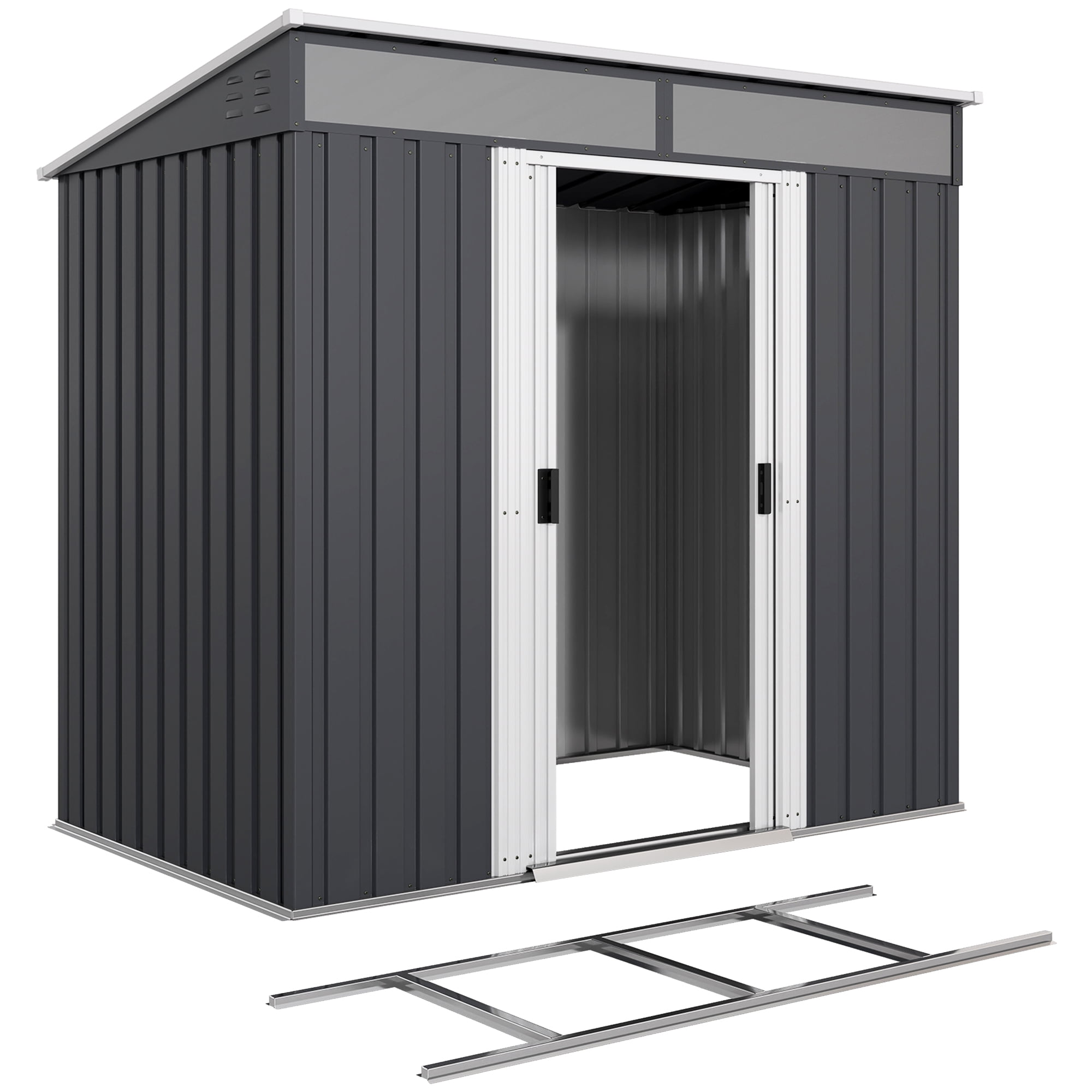 Click here for Outsunny 6.5x4 Lockable Outdoor Storage Shed W/ Fo... prices