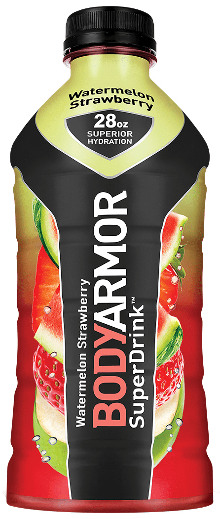 BodyArmor SuperDrink Watermelon Strawberry 28 oz - Pack of 12 - Walmart.com