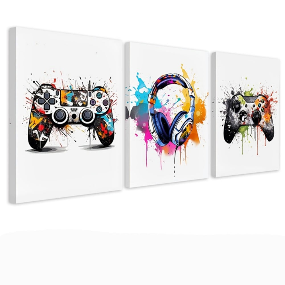 Click here for Kepuarm 3 Pcs 16 X12 Framed Gaming Room Decor Canv... prices