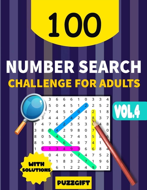 Number Search Book Number Search Challenge For Adults Volume 4 Big Number Search Book Number Search Challenge For Adults Volume 4 Big